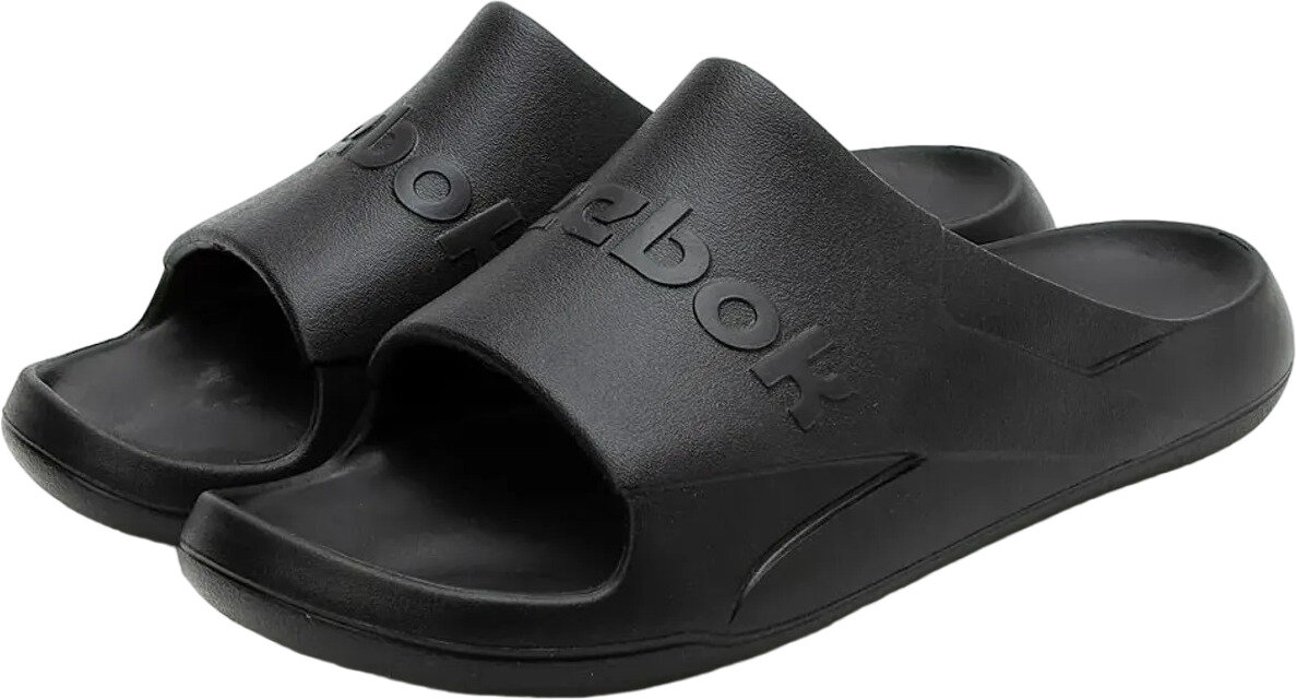 Шлёпанцы Reebok Clean Slide, размер 11 US, черный — фото 1