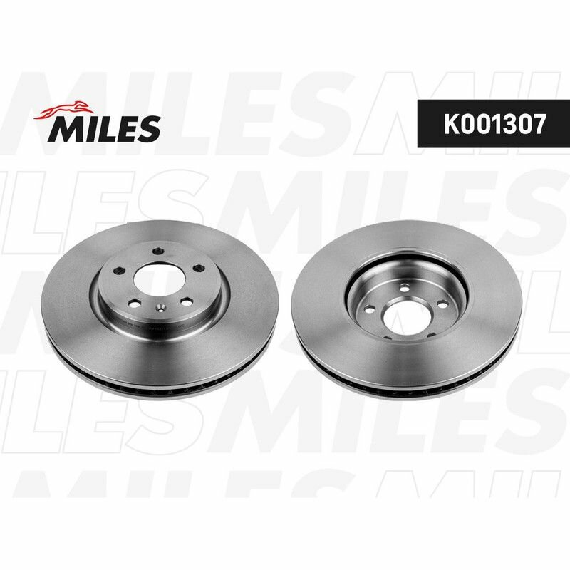 Диск тормозной передний MILES K001307 для а/м AUDI