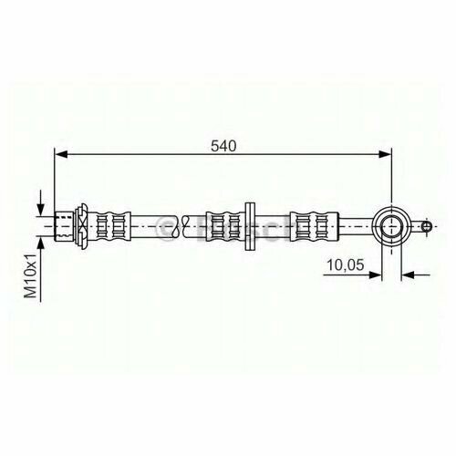 Шланг тормозной Bosch 1987476834 для Toyota Yaris