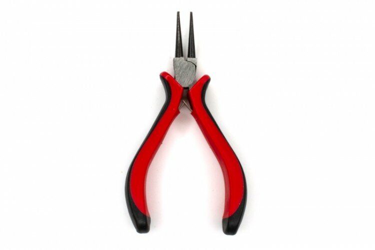 Круглогубцы, цвет черный/красный, закаленная сталь, 126мм, 32-100, 1шт