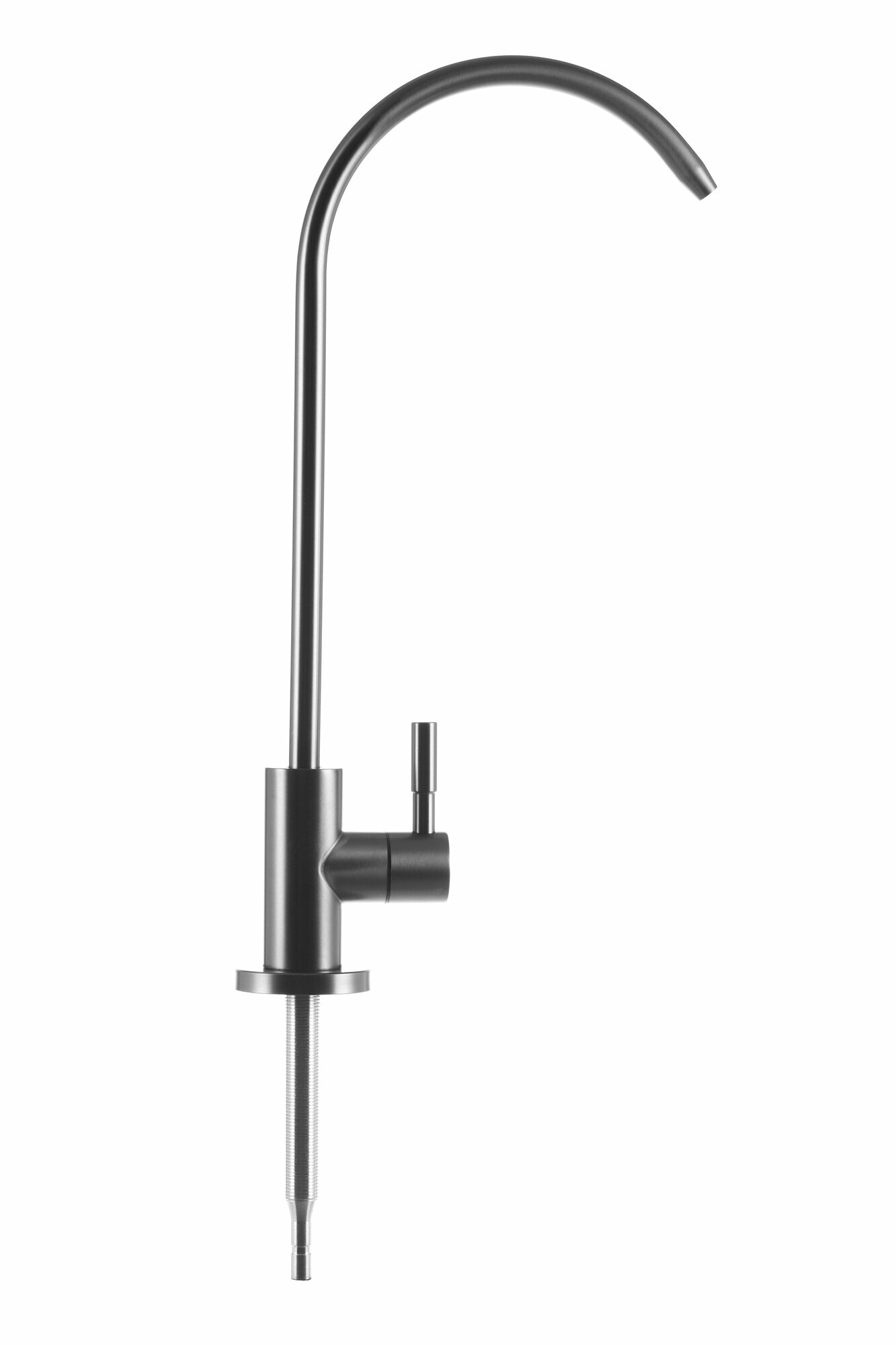 Кран для фильтра Гейзер Flowmaster Colour, стильный дизайн, кран для чистой воды, серый, 25758