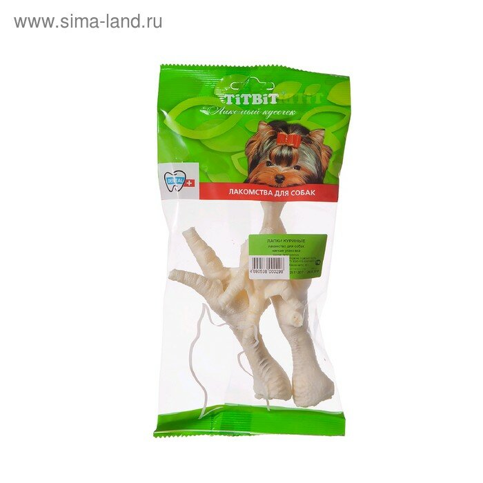 Лакомства для собак Лапки куриные 45г Тит Бит 1/25