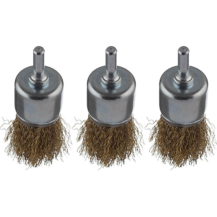 Корщетка для дрели Практика (773-446) мягкая кистеобразная d30 мм (3 шт.)