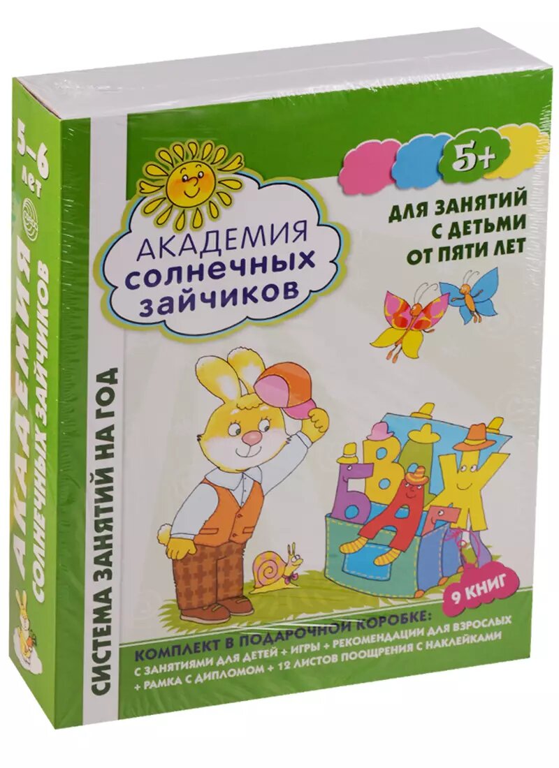 Академия солнечных зайчиков. 5-6 лет. В коробке. Система развития ребенка