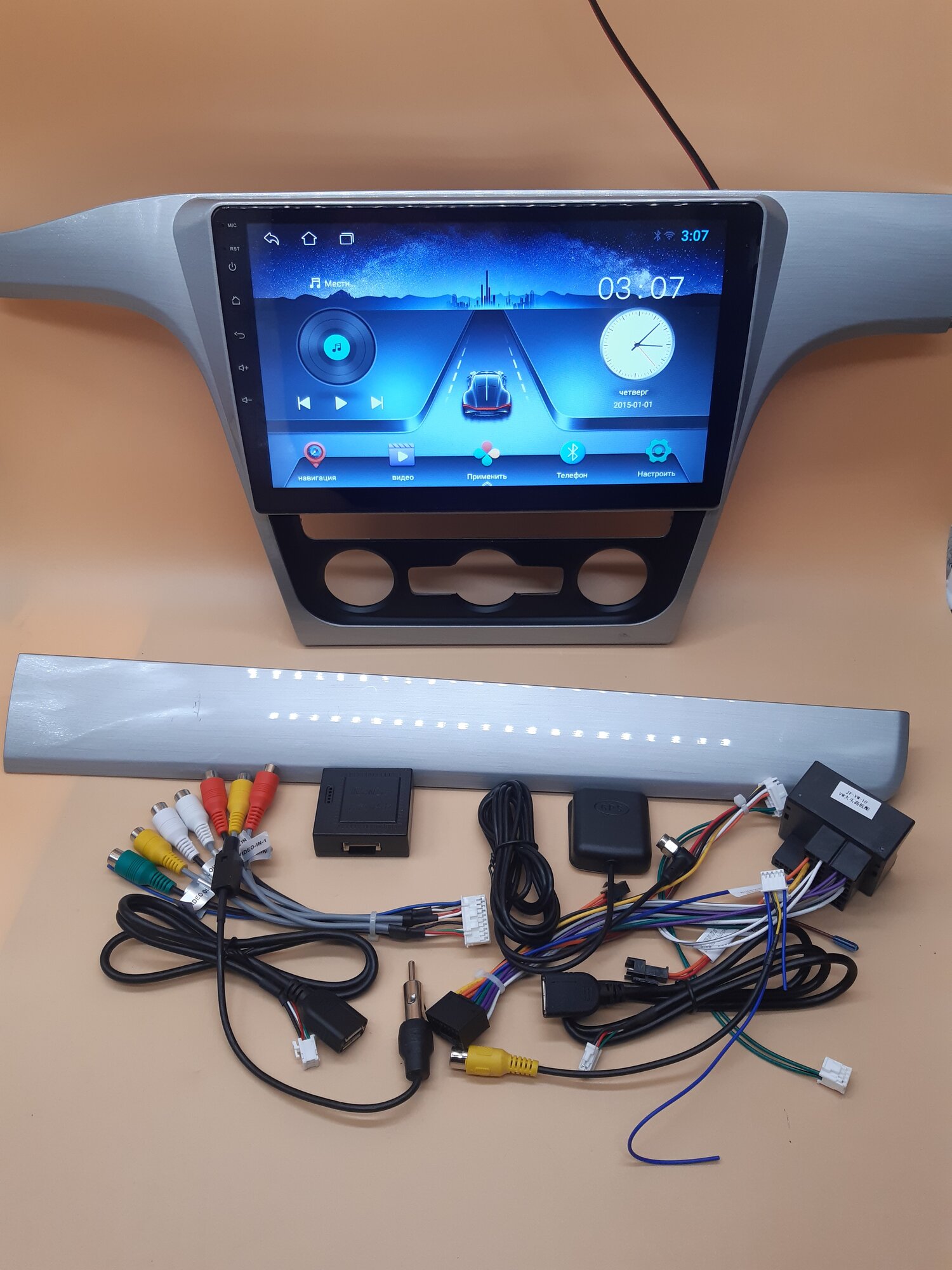 Магнитола андроид, QLED экран 9', WiFi, GPS, USB, Блютуз, для Фольксваген Пассат (Volkswagen Passat) 2011-21г (США, Китай)