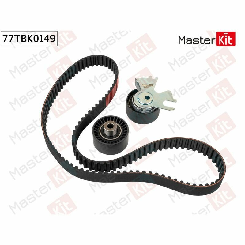 Комплект ремня ГРМ для а/м PEUGEOT 407, CITROEN C4, FORD Mondeo, MASTERKIT 77TBK0149