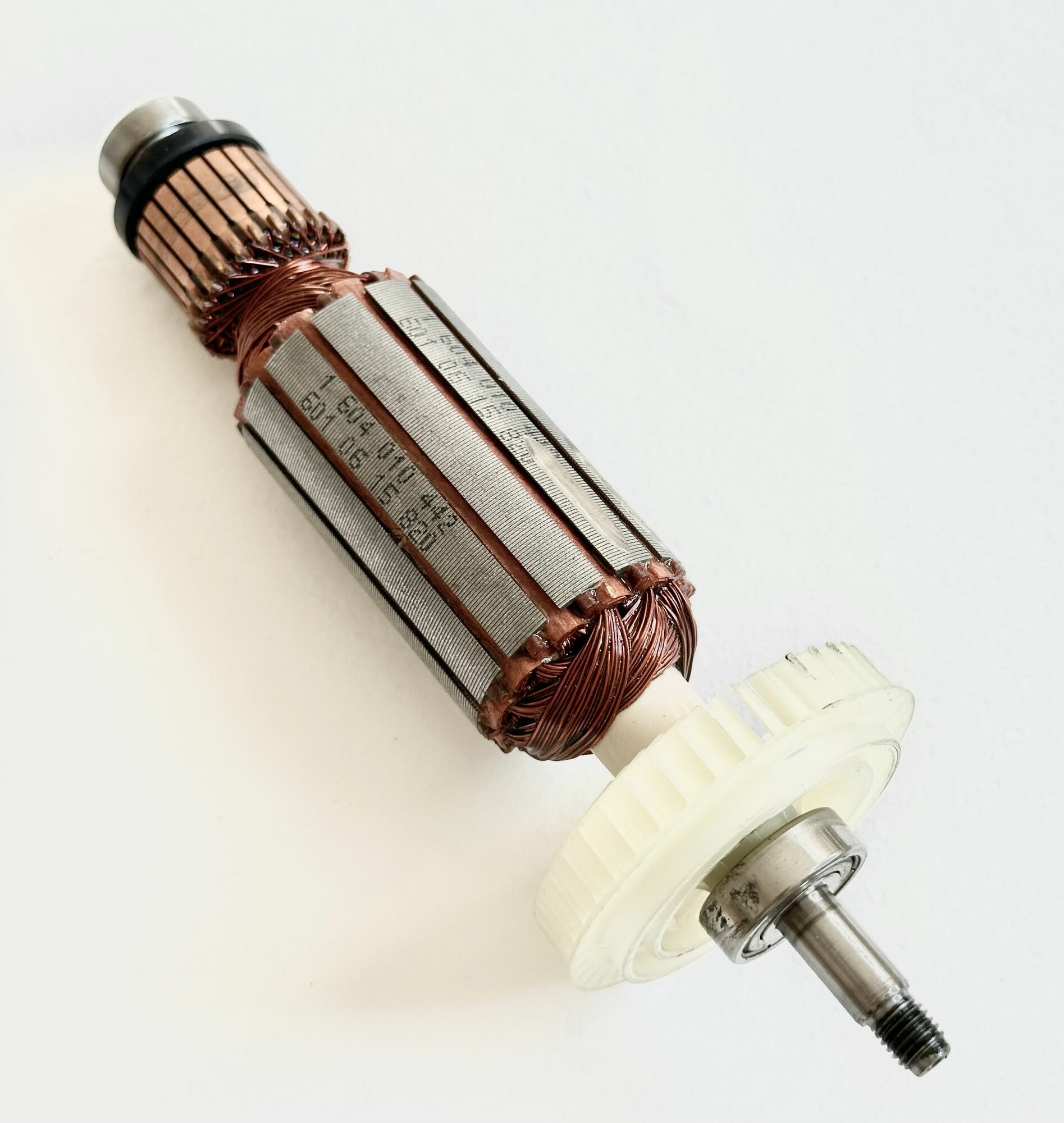 Ротор (Якорь) в сборе с крыльчаткой 220-230В для болгарки (УШМ) BOSCH GWS 14-125 CE/ PWS 14-125 C. Артикул 1.604.010.445