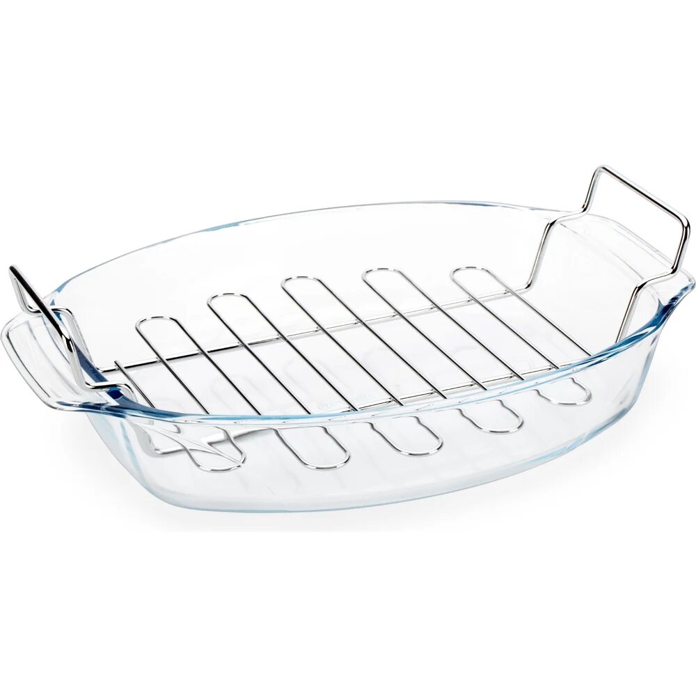 Блюдо для запекания и выпечки с решеткой IRRESISTIBLE 4л 38x27x11см овальное PYREX 412U000/2019