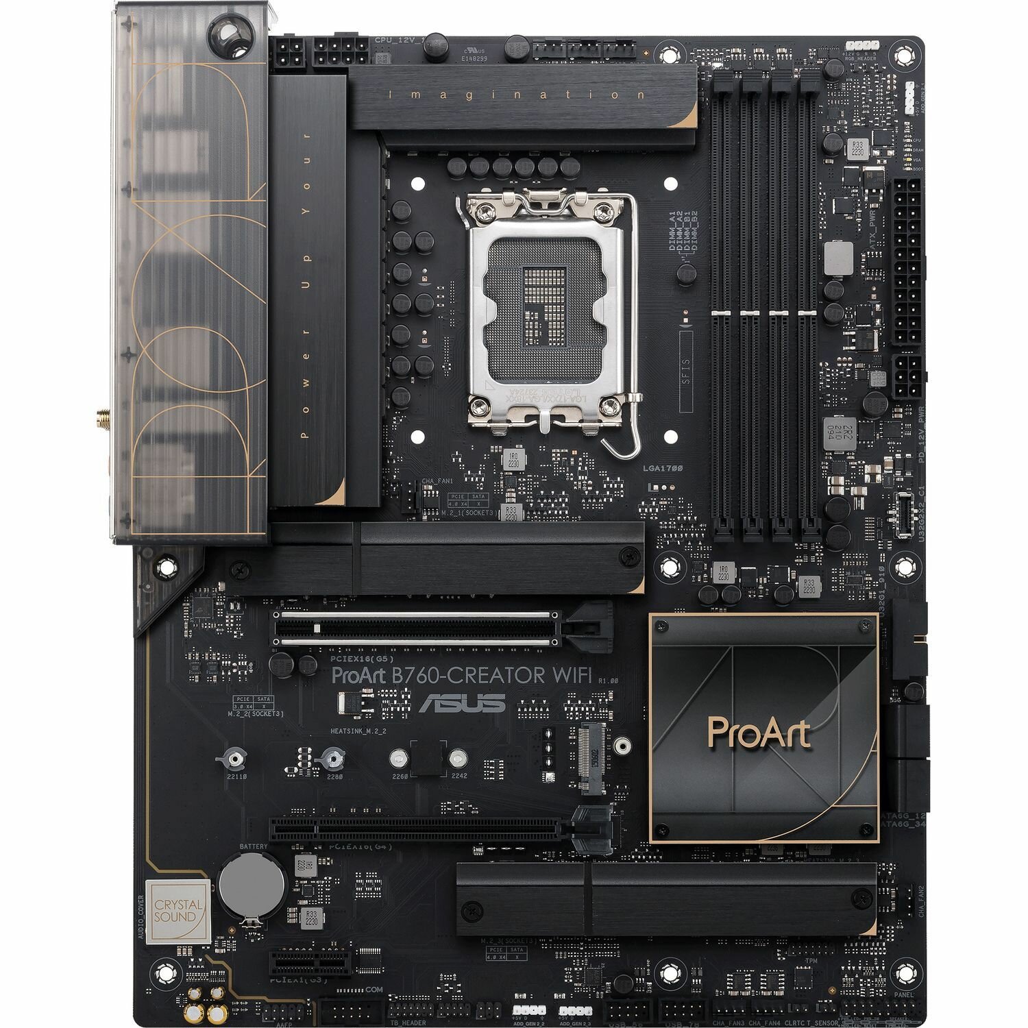 Материнская плата ASUS PROART B760-CREATOR WIFI (LGA 1700, Intel B760, DDR5, 192 ГБ, PCIE 5.0), 90MB1FY0-M1EAY0