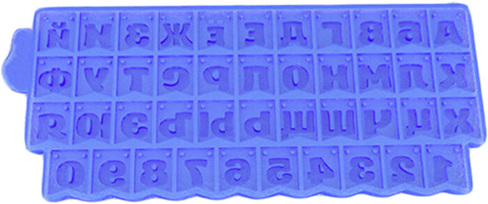 Молд для шоколада/мастики силиконовый Алфавит с флажками ld105 (Набор из 1 шт.)