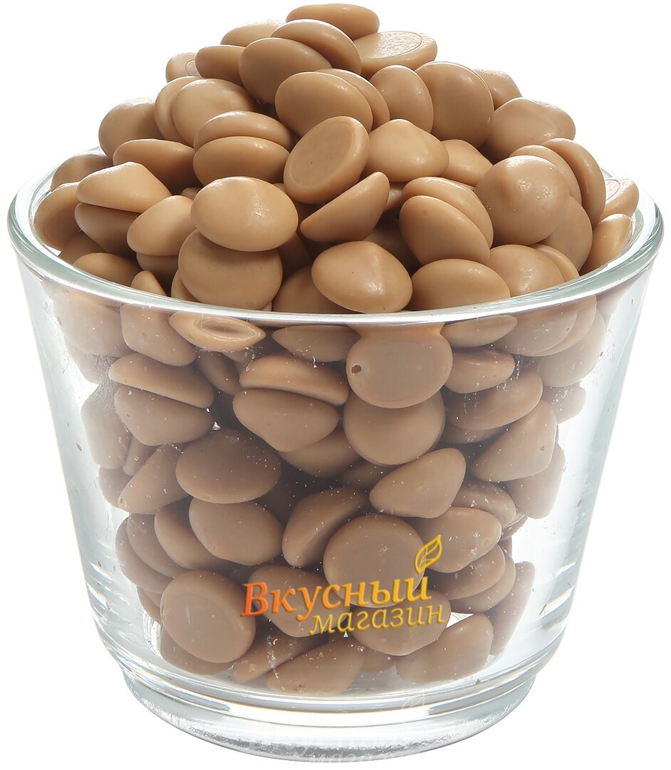 Шоколад белый 30,4% какао с карамелью Gold Barry Callebaut, 500 гр. (Набор из 1 шт.)