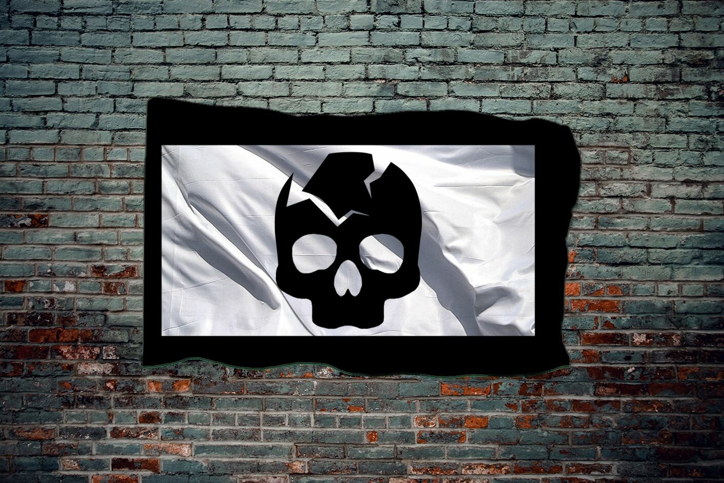 Флаг группировки Бандиты, 70х105 см на сетке для уличного флагштока