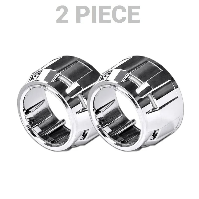 2,5 дюймовый автомобильный биксеноновый прожектор, линза, Корпус фар, маска для объектива, автомобильная фара, модифицированные линзы, крышка, автомобильный Стайлинг, кожухи 2pcs Silver