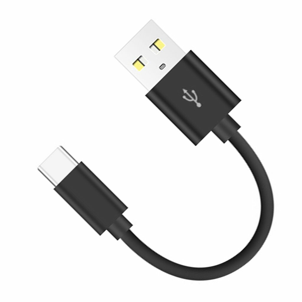 Кабель для передачи данных USB- type c длиной 10 см-черный