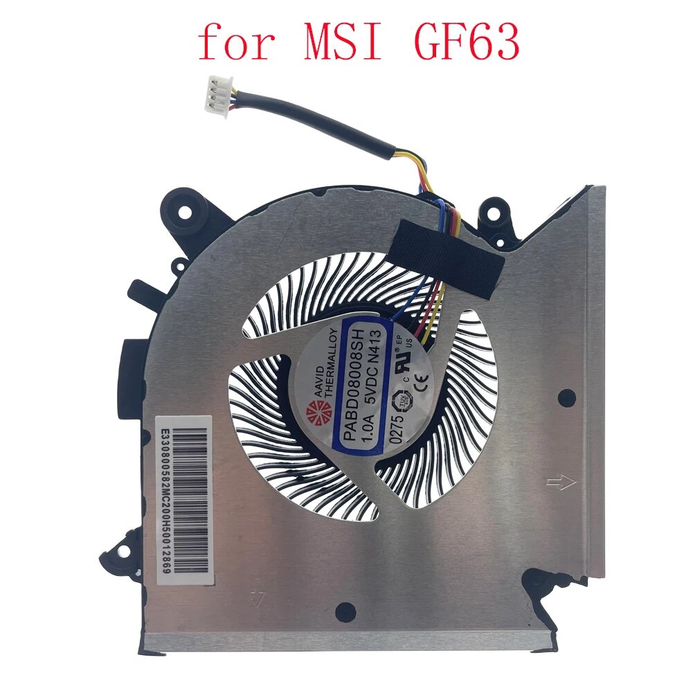 Охлаждающий вентилятор для ноутбука ZUIDID для MSI GF63 Thin