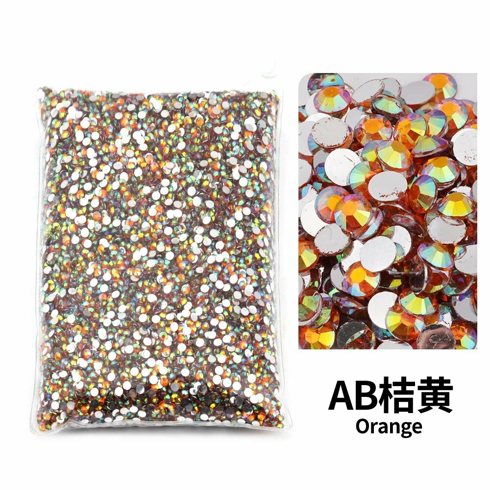 Стразы плоские Orange AB 5 мм SS20-3000шт