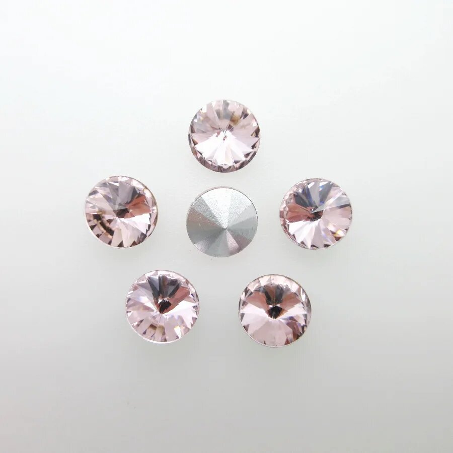 Стразы Swarovski Rivoli A29 Pink 6-18 мм