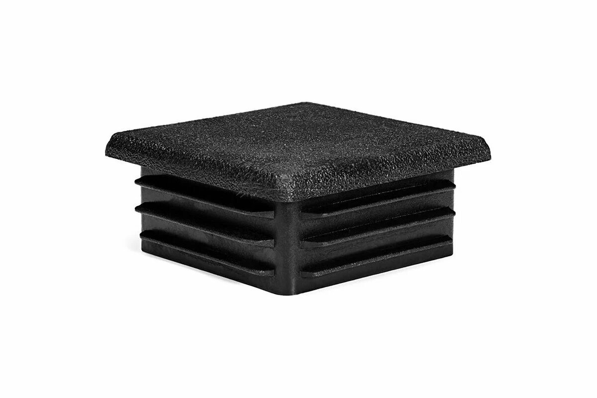 Накрепко Квадратная внутренняя заглушка для труб 40х40 мм черная, 10 шт, 216809