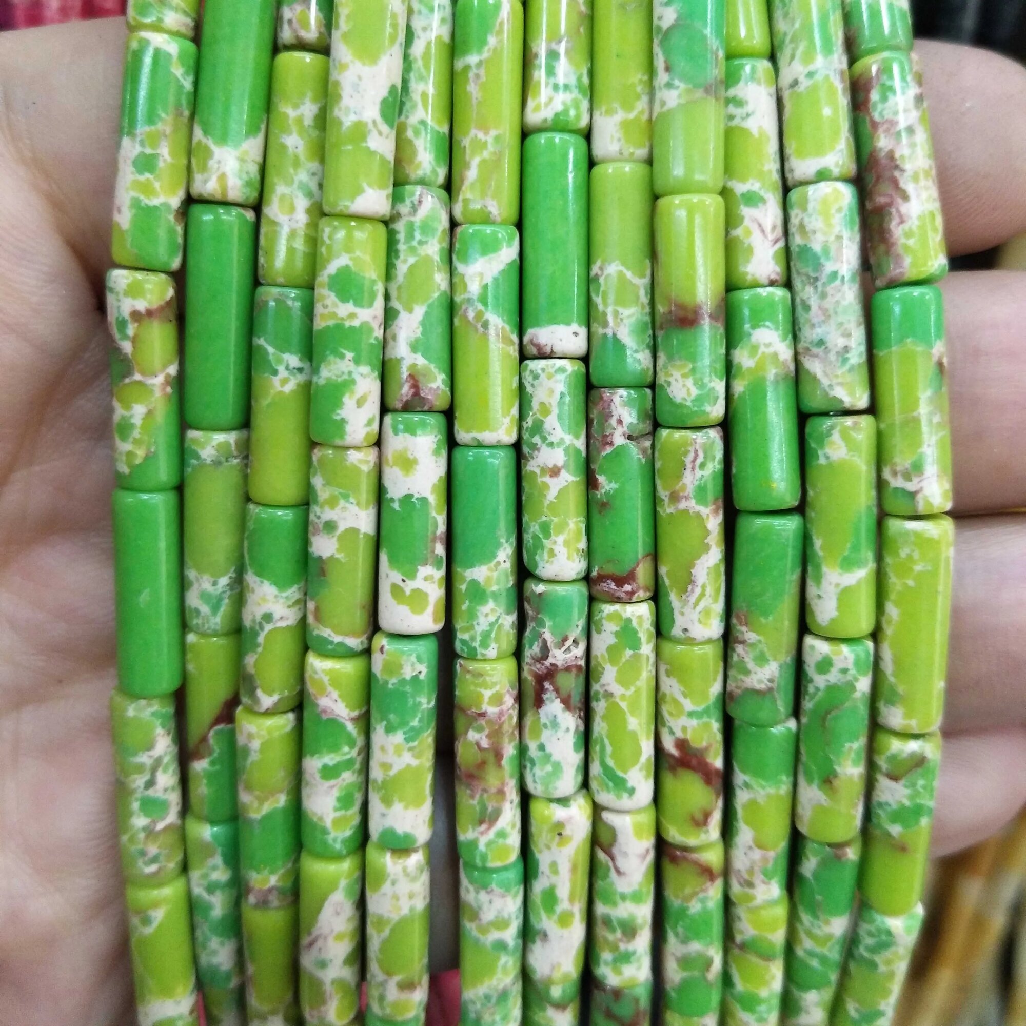 Каменные бусины SYSRXLR бирюза агат лазурит яшма Light Green Emperor