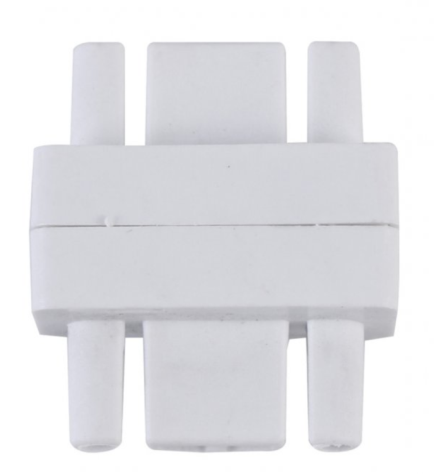 Коннектор для шинопровода IN HOME / Ин Хоум SC-W-TL TOP-LINE прямой белый, размером 37х34мм / аксессуары для освещения