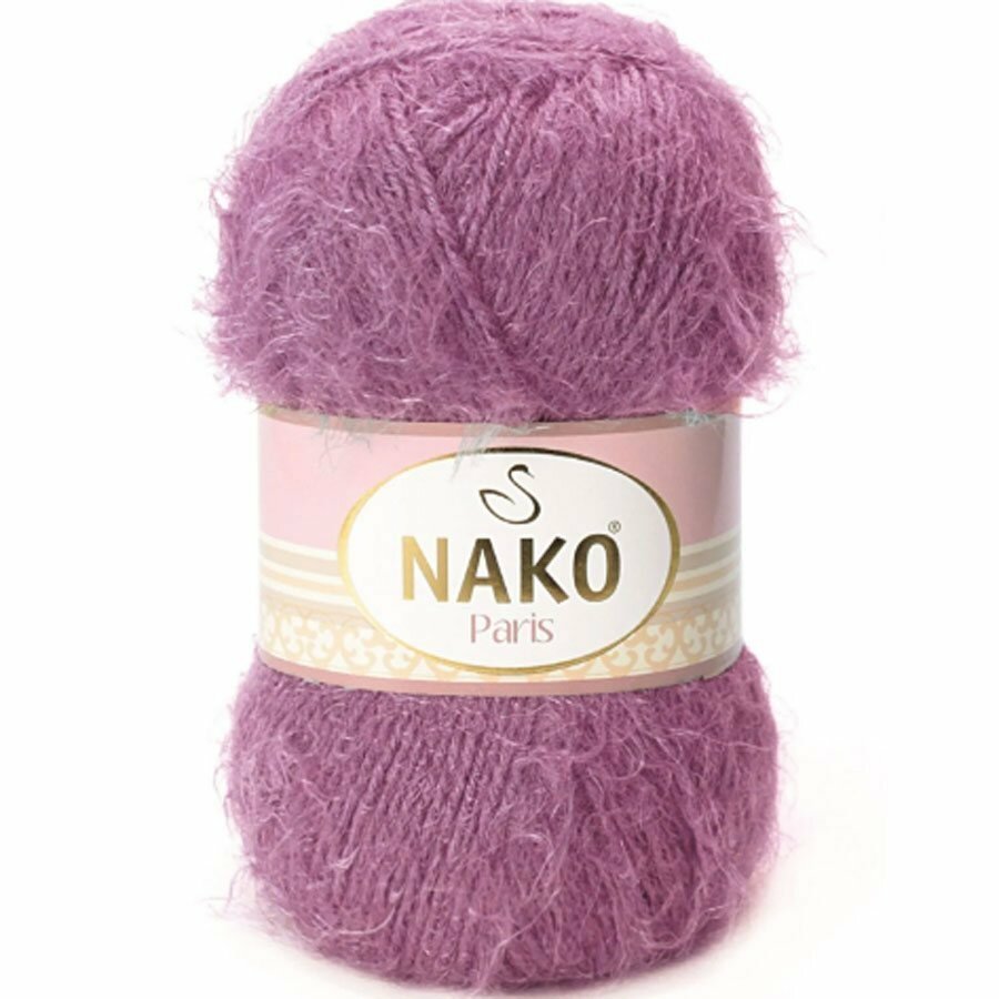 Пряжа Nako PARIS 6499 роз. сирень (5 мотков)