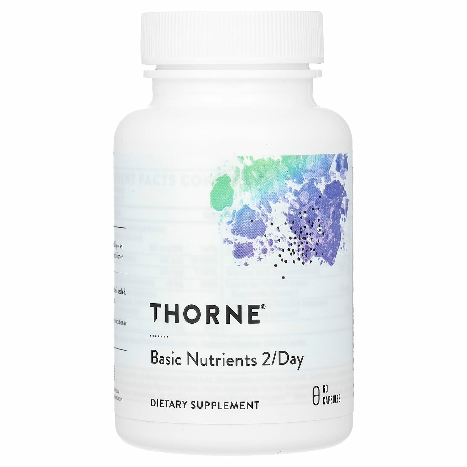 Thorne Basic Nutrients 2/Day — мультивитамины для взрослых, 60 капсул