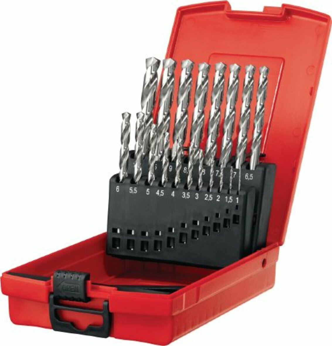 Набор сверел по металлу HILTI HSS 19шт 1,0-10,0мм