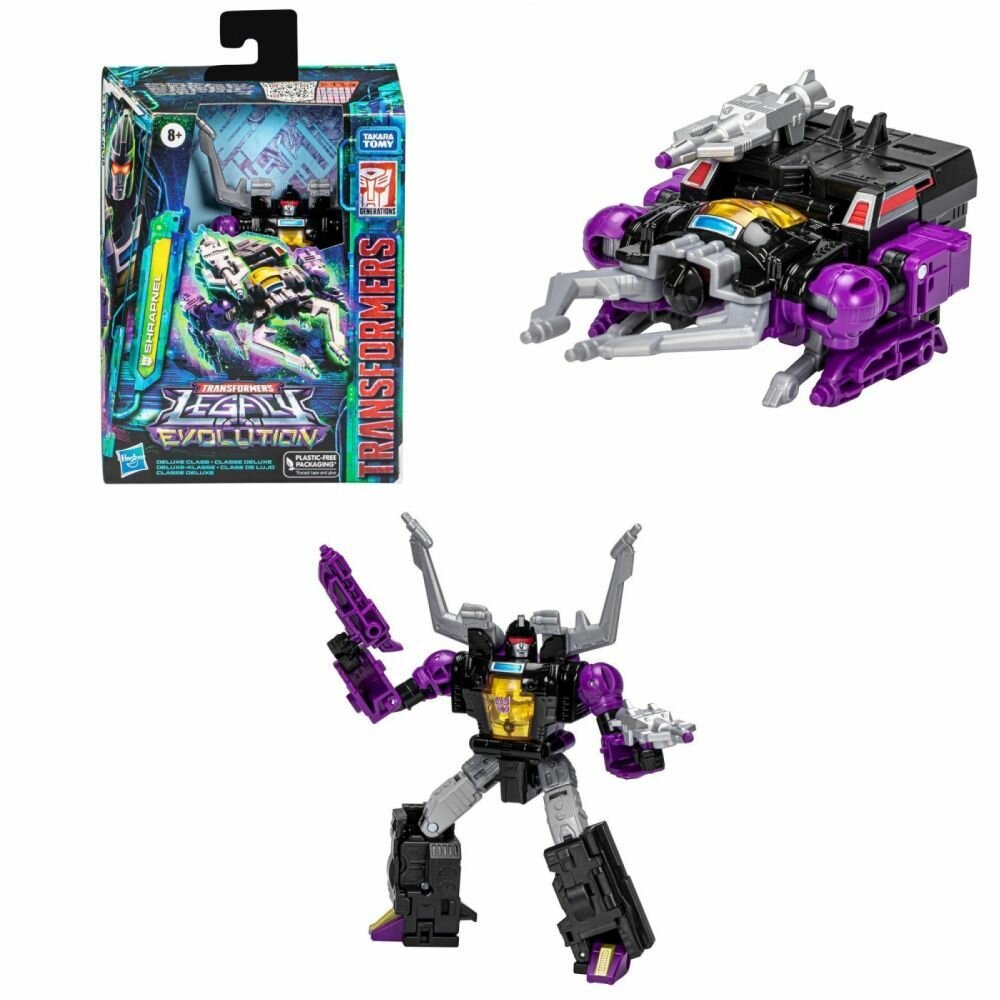 Игрушка Hasbro Трансформеры Legacy Deluxe Class Evolution Shrapnel 5,5 дюймов F7192 -EJ