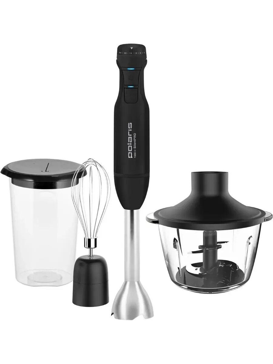 Блендер погружной Polaris PHB 1510GL Silent 1500Вт черный