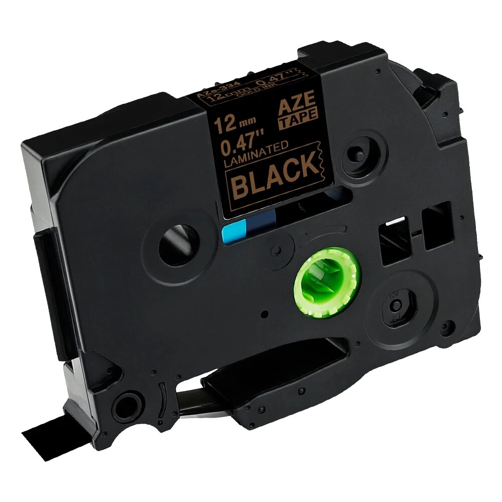 Лента для принтеров Brother TZE231/251 Black on Clear 6мм MarkField Черный, gold on black, 6 мм