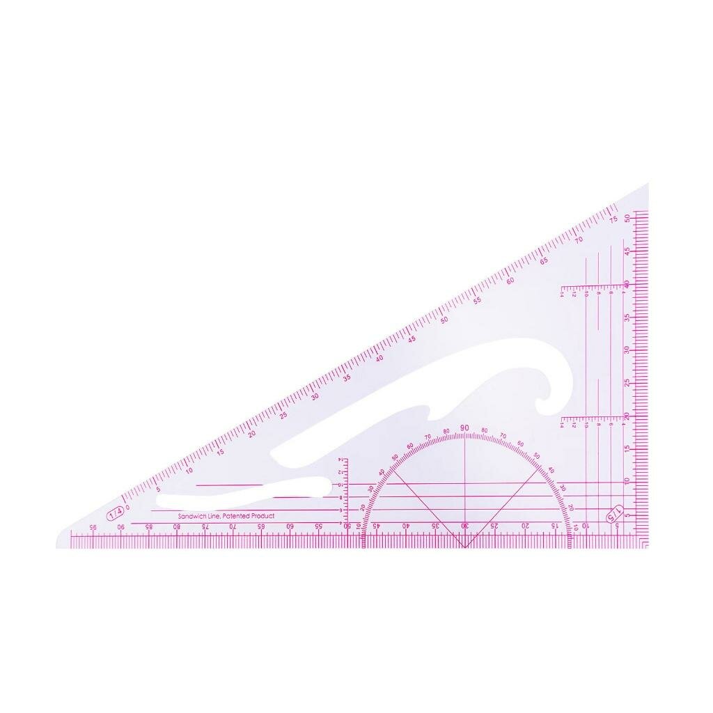 Треугольная линейка лоскутная линейка-8545