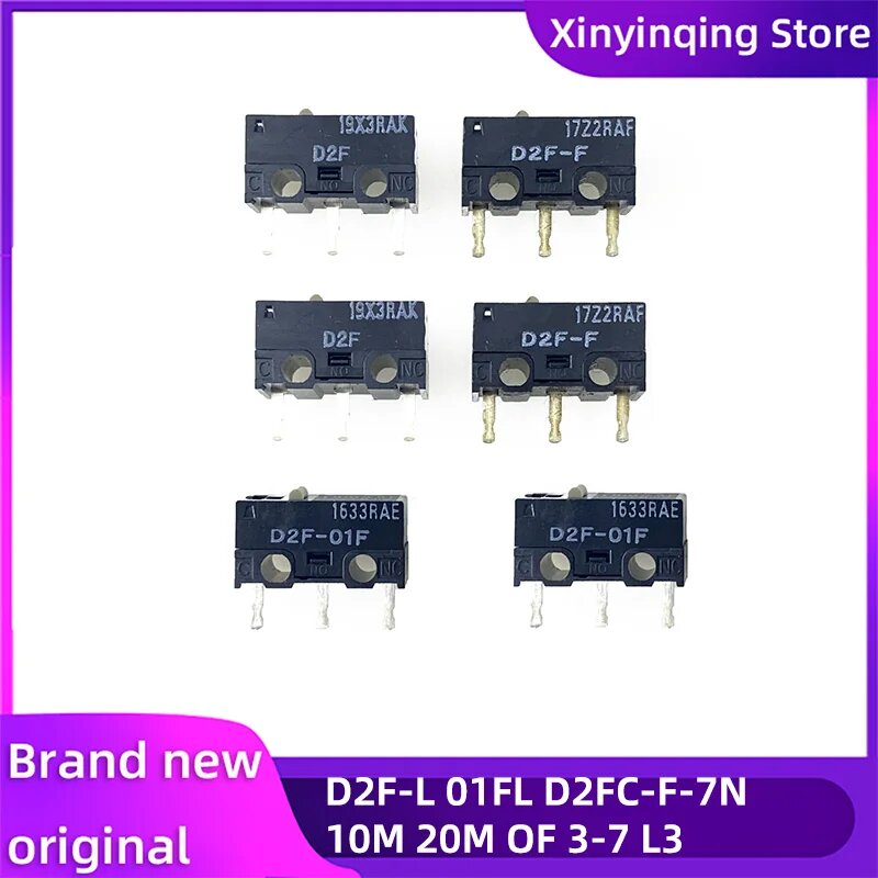 Микропереключатель Omron D2F-01F, 5шт