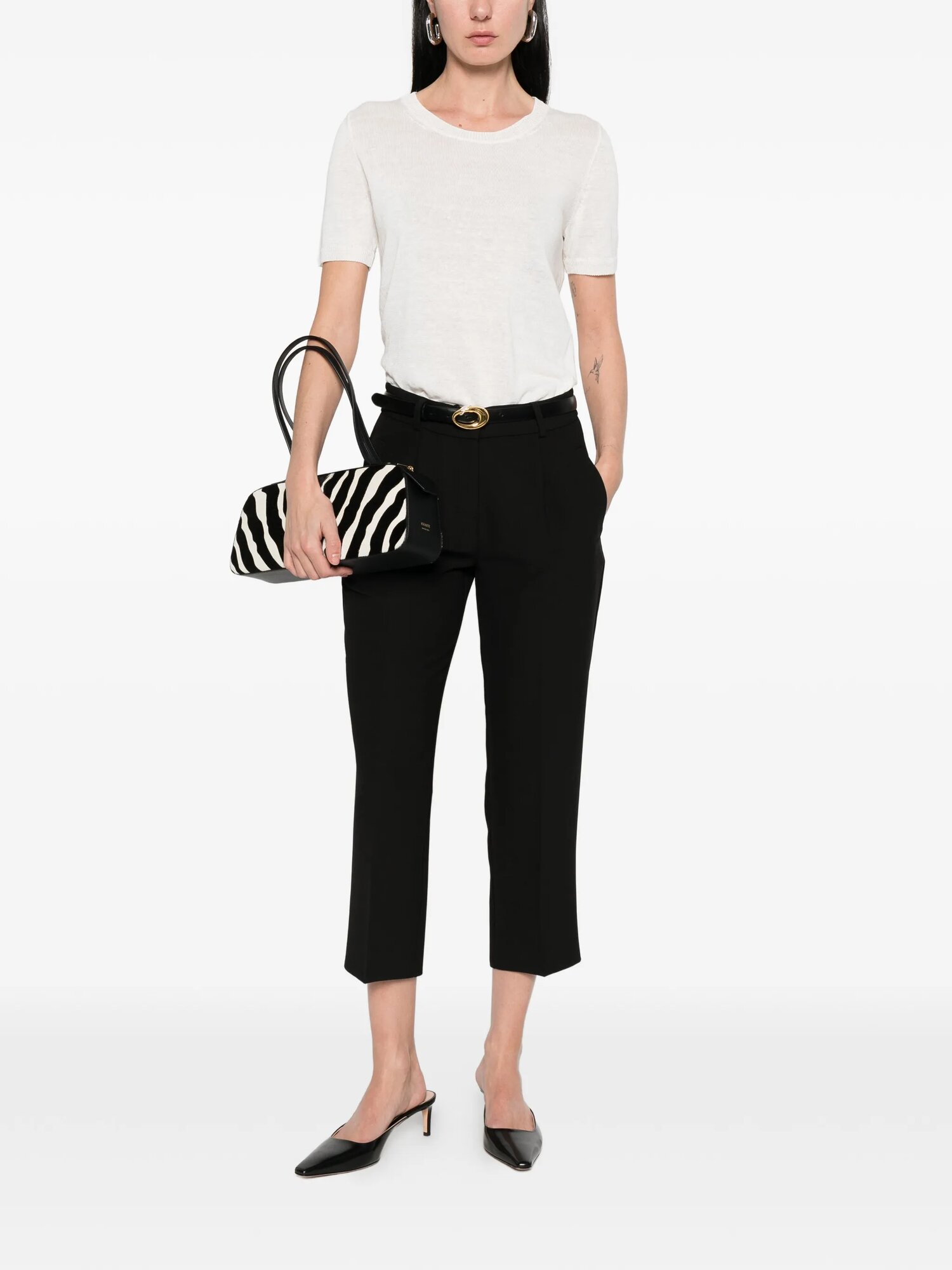 Брюки PATRIZIA PEPE Belt-loop pocket trousers, размер 40 — фото 1