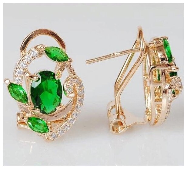 Серьги, фианит