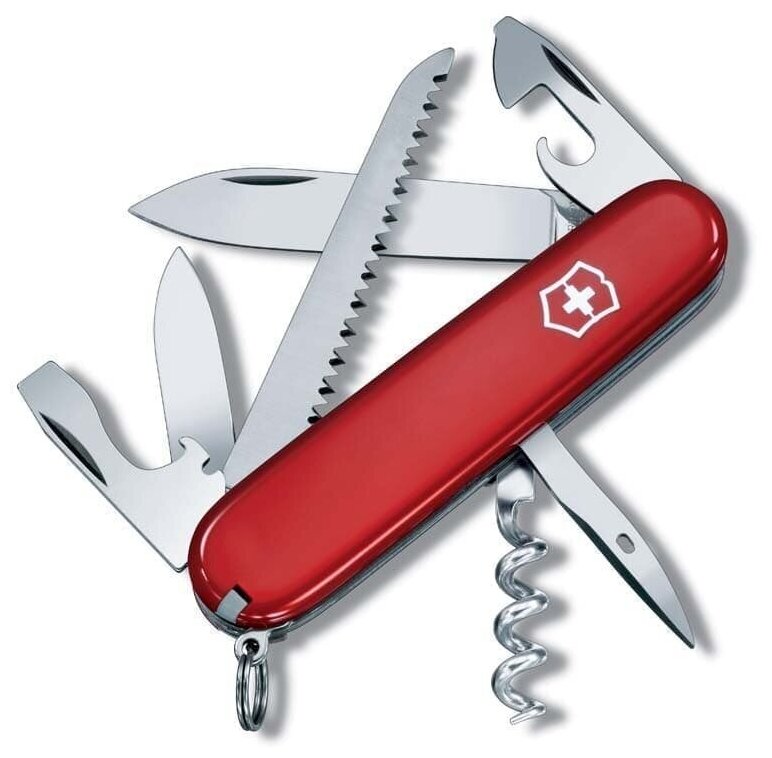 Нож перочинный VICTORINOX Camper, 91 мм, 13 функций, красный