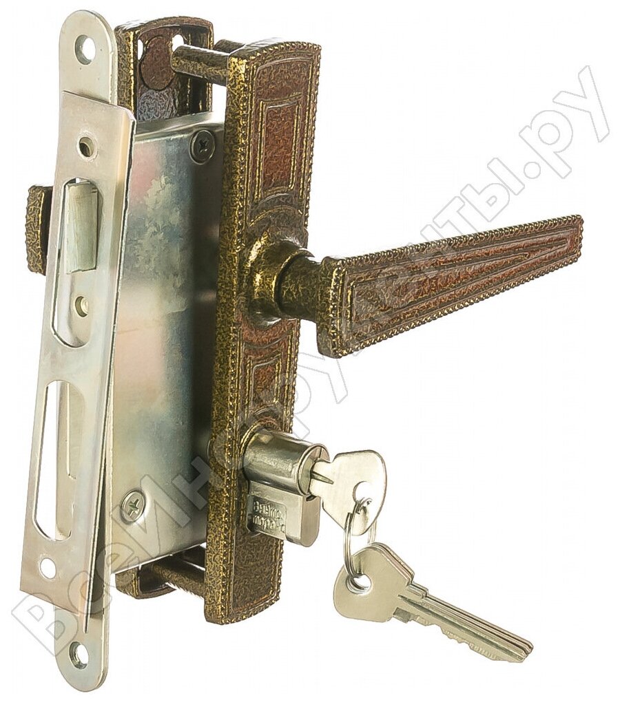 Врезной замок зенит Зенит-ЗВ4-3.01 бронза 06137