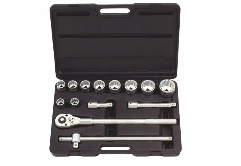 Набор инструментов 14 предметов 22-50мм 12 граней в пластиковом кейсе FORCE 6141B