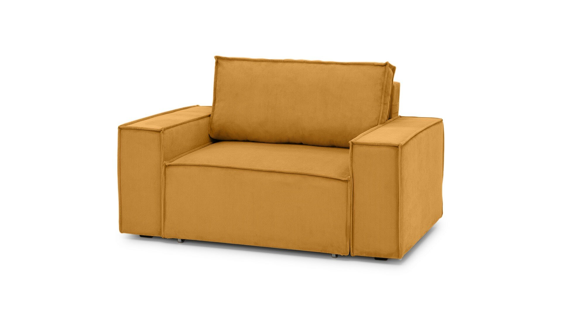 Кресло Софт 2 Cilium Umber NEW 152x103x90 см, желтый Вельвет, дельфин GOODFORM