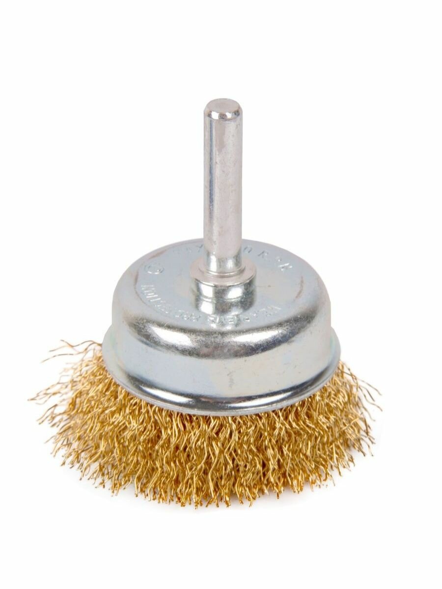 Щетка FASTER TOOLS чашечная со шпилькой латунь 30 мм