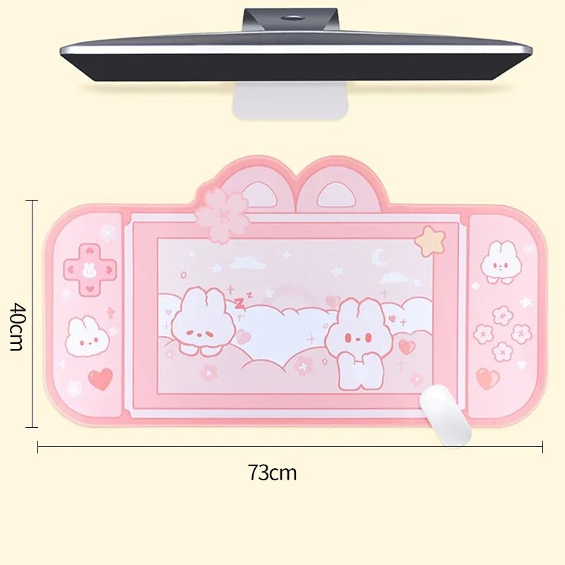 Коврик для мыши Ninth World Bunny розовый pink1