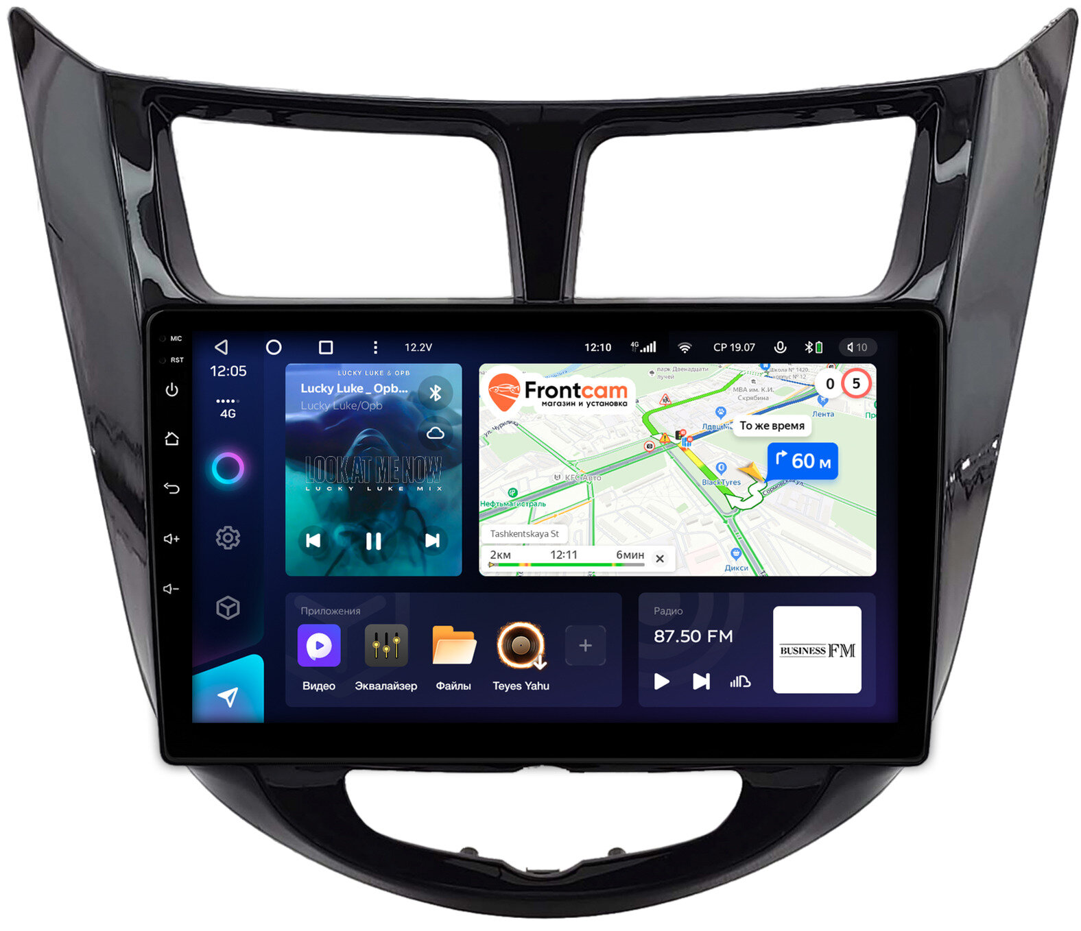 Штатная магнитола Hyundai Solaris, Accent 4 2010-2019 (черная, глянцевая) Teyes CC3L 4/64 9" RM-9-0093 Android 10 (4G-SIM, DSP, IPS)