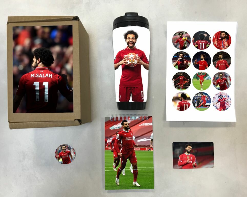 Бокс Мохамед Салах, Mohamed Salah №7, товары с вашими картинками
