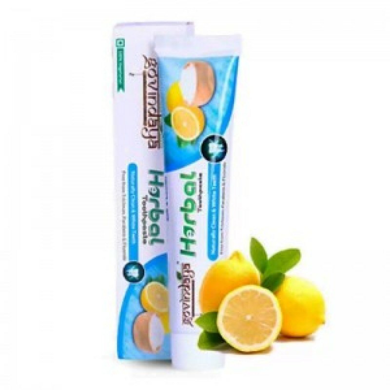 Зубная паста Соль и Лимон марки Говиндая (Salt and Lemon toothpaste Govindaya), 100 грамм