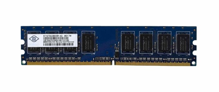 Оперативная память DDR2 1Gb PC2-6400 Nanya NT1GT64U88D0BY-AD