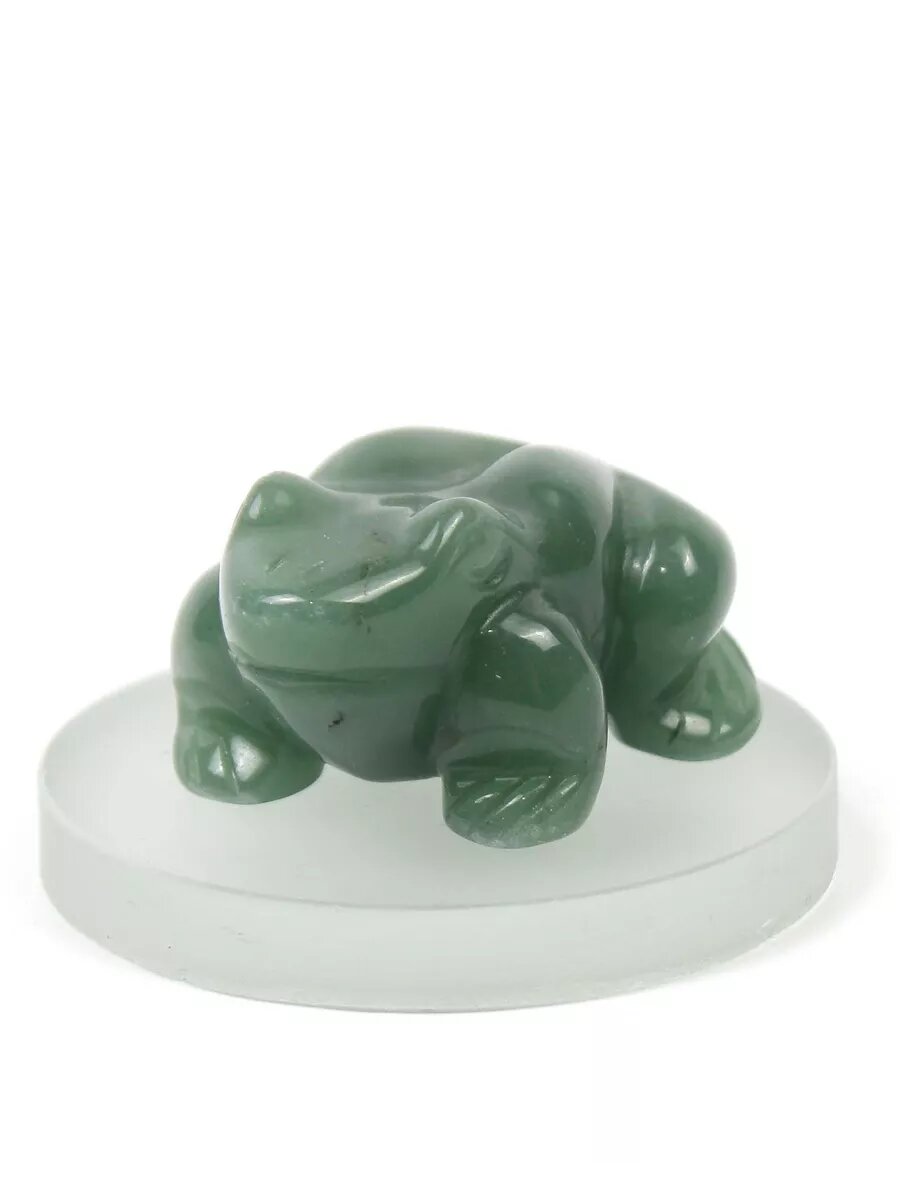 Лягушка из натурального камня Авантюрин 5 см