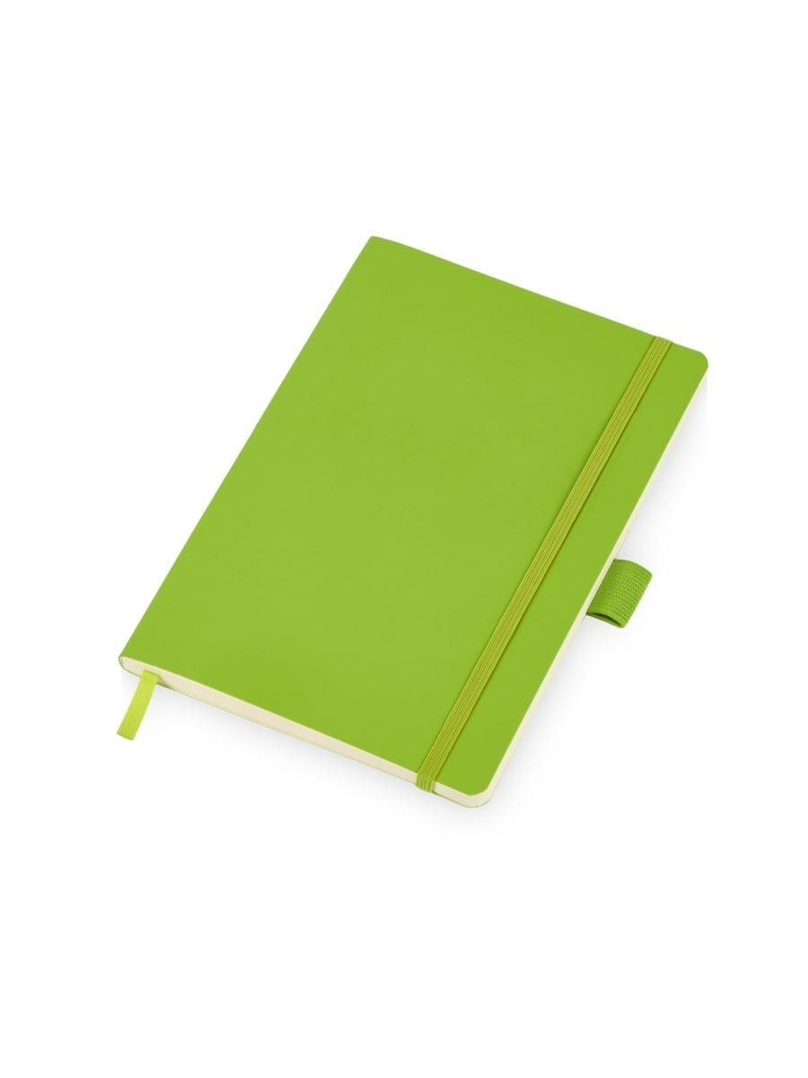 Блокнот А5 в гибкой обложке «Vision 2.0» soft-touch, цвет зеленое яблоко