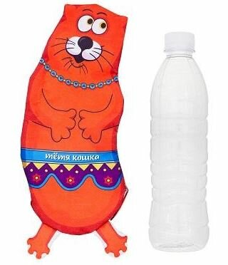 Антицарапки Игрушка для собак "Тетя кошка" под бутылку 0,5л