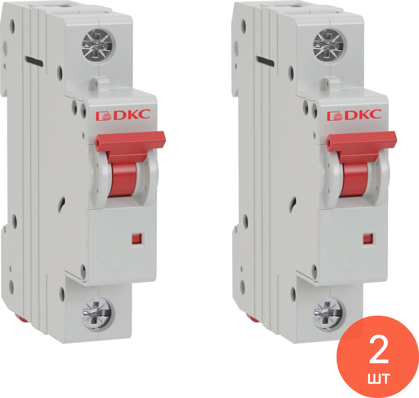 Автоматический выключатель DKC / ДКС YON, 1Р 6А характеристика С 6кА, MD63-1C6-6 / электроавтомат (комплект из 2 шт)