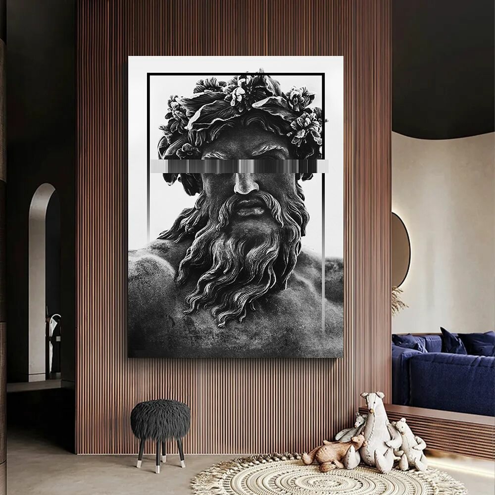 Картина античность, Боги Греции, Микеланджело, 40х60 см.