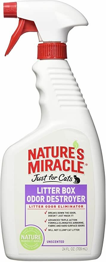 Уничтожитель пятен и запахов для кошек Nature's Miracle Just for Cats Litter Box Odor Destroyer 709 мл